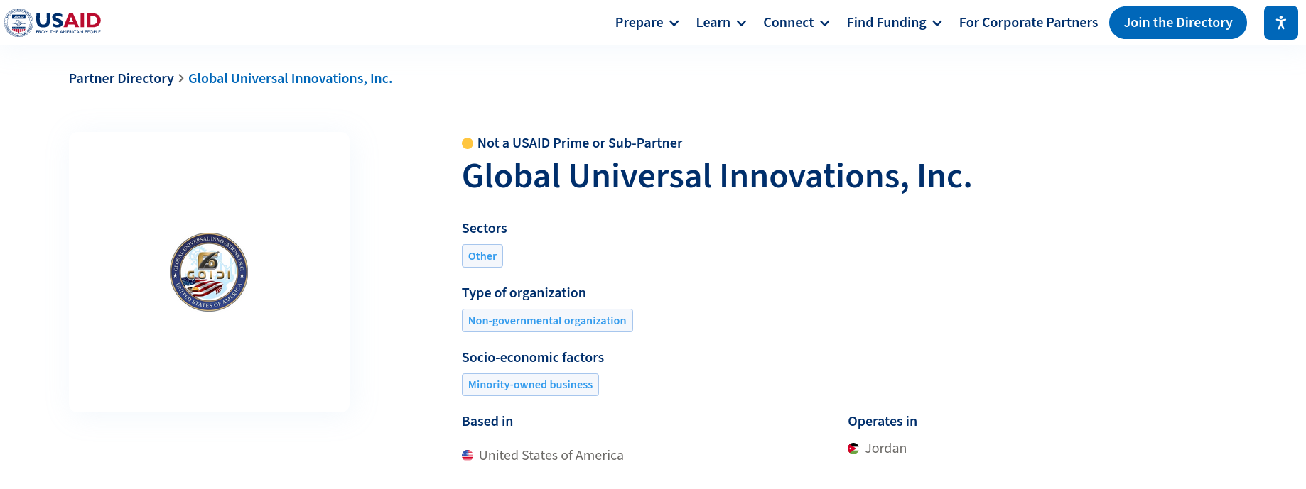 Global Universal Innovations Inc. Development. Investment